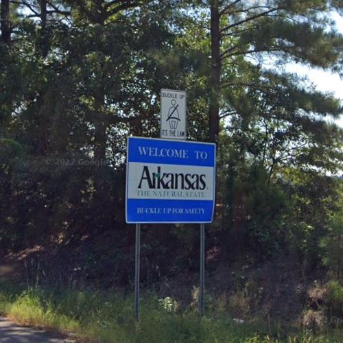 Welcome to Arkansas sign in Kiblah, AR (Google Maps)