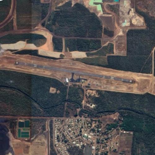 Groote Eylandt Airport in Alyangula, Australia (Google Maps)