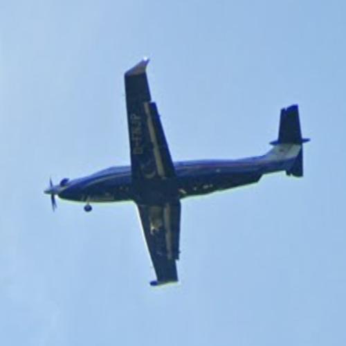 Air Alliance PC-12 [D-FNJP] in Dresden, Germany (Google Maps)