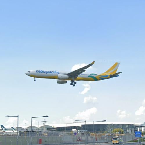 Cebu Pacific Airbus A330 in Hong Kong, Hong Kong (Google Maps)
