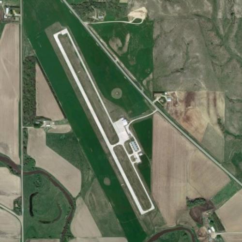 Albion Municipal Airport in Albion, NE (Google Maps)