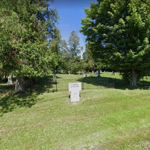 Carter Cemetery in Monkton, VT (Google Maps)