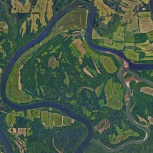 Parker Island (aka Taylor Island) in Wetumpka, AL (Google Maps)