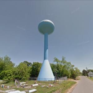 Waterproof water tower in Waterproof, LA - Virtual Globetrotting