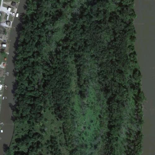 Kickapoo Island in Elsberry, MO (Google Maps)
