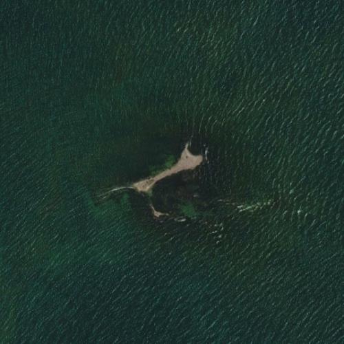 Scarecrow Island in Ossineke, MI (Google Maps)