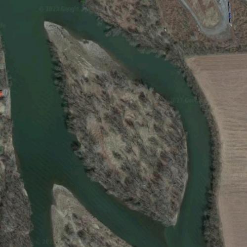 Harris Island in Athens, PA (Google Maps)