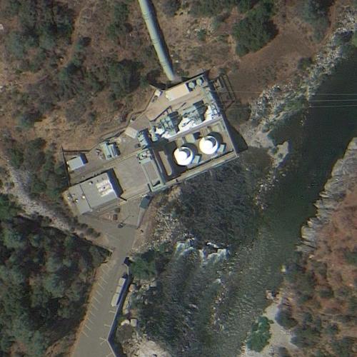 Mammoth Pool Powerhouse in Big Creek, CA (Google Maps)