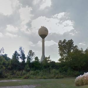 Delmar water tower in Delmar, IA - Virtual Globetrotting
