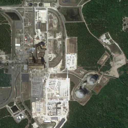 Seminole Generating Station in Palatka, FL (Google Maps)