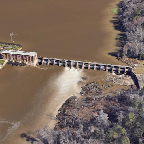 Flint River Hydroelectric Generating Plant in Albany, GA (Google Maps)