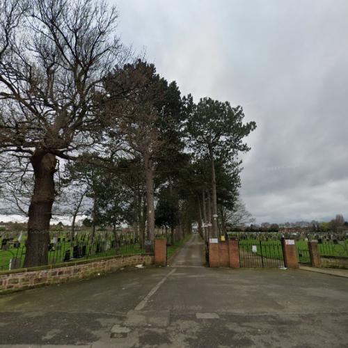 Yew Tree Roman Catholic Cemetery in Liverpool, United Kingdom (Google Maps)