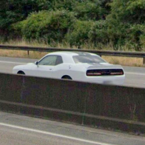 Dodge Challenger SRT hellcat in Hilden, Germany (Google Maps)