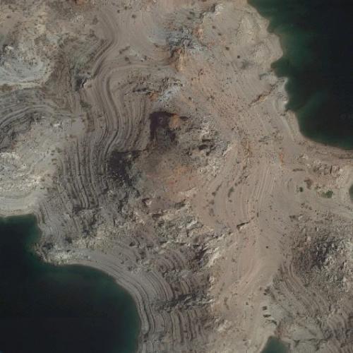 Big Boulder Island in Hoover Dam, NV (Google Maps)