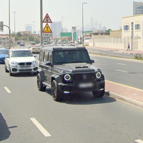 Mercedes-AMG G 800 Brabus in Dubai, United Arab Emirates (Google Maps)