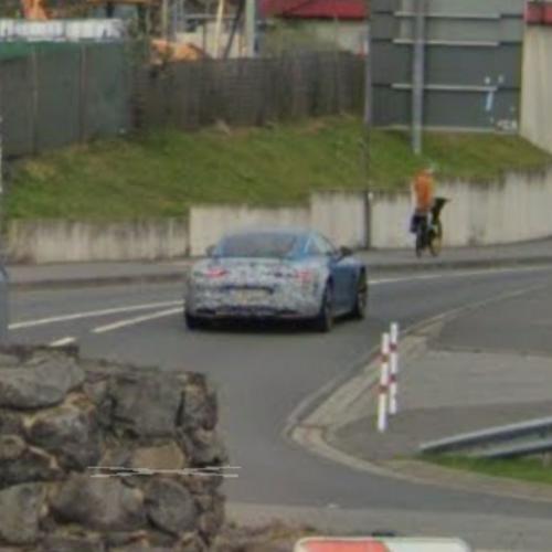 Camouflaged Mercedes-AMG GT 63 in Nürburg, Germany (Google Maps)