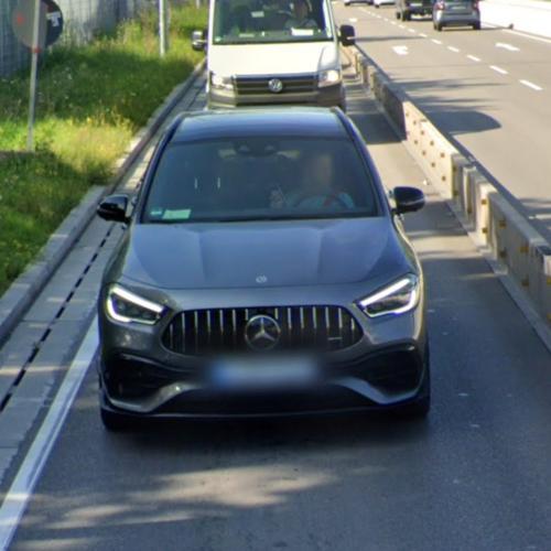 Mercedes-AMG GLA 35 in Stuttgart, Germany (Google Maps)