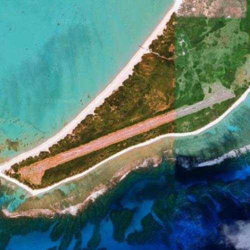 Kure Airfield in Kure Atoll, HI (Google Maps)
