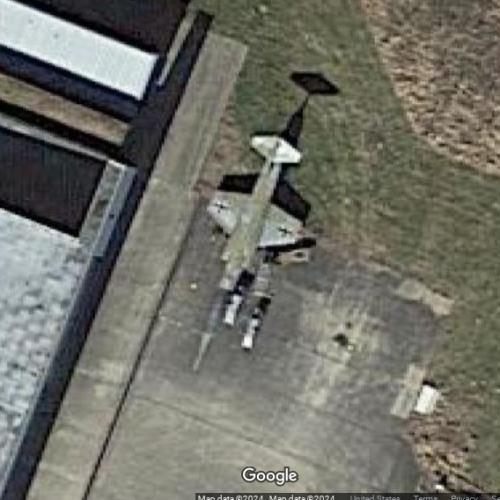 German F-104 parked in Büchel, Germany (Google Maps)