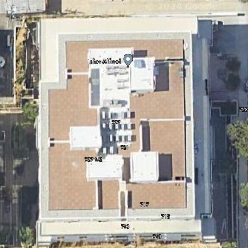 Kanye West's apartment in Los Angeles, CA (Google Maps)
