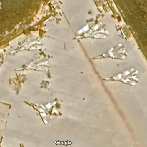 Libyan MiG-23s in Benghazi, Libya (Google Maps)