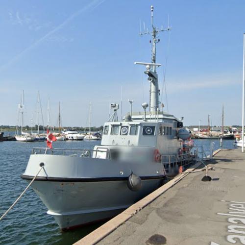 MHV 816 PATRIOTEN (MMSI No. 219000552) in Faaborg, Denmark (Google Maps)