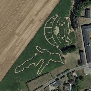 Peter Pan themed corn maze in Hétomesnil, France - Virtual Globetrotting