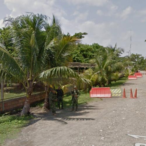 Army Check Point in Turbo, Colombia (Google Maps)
