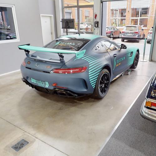 Mercedes-AMG GT4 EVO in Frankfurt am Main, Germany (Google Maps)