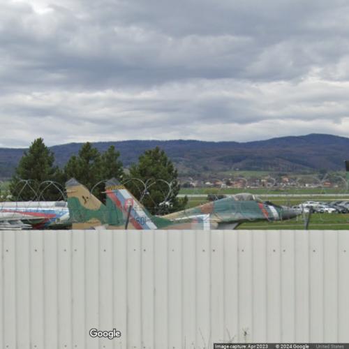 Slovak MiG-29 in Sielnica, Slovakia (Google Maps)