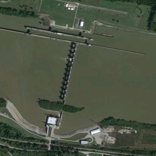 Captain Anthony Meldahl Locks and Dam in Foster, KY (Bing Maps)