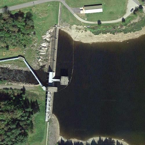 Aziscohos Dam in Lincoln Plantation, ME (Google Maps)