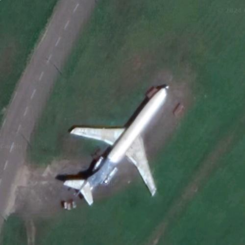 B727-223F in Katunayake, Sri Lanka (Google Maps)