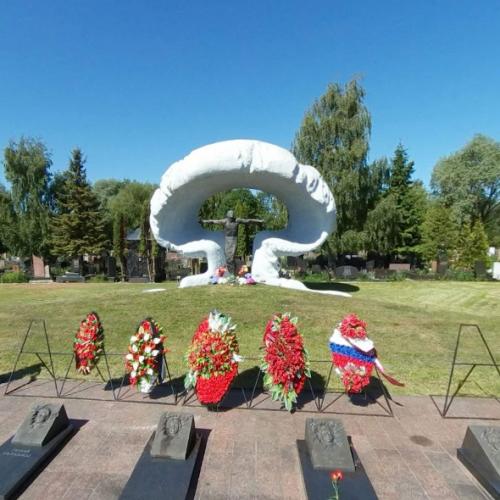 Monument to the Chernobyl Liquidators in Skhodnya, Russian Federation ...