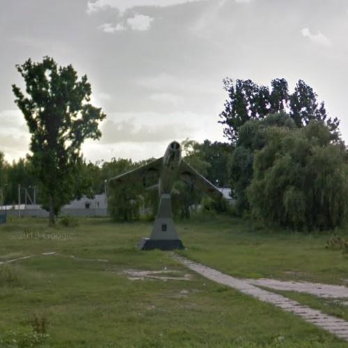 MiG-17 in Oboyan’, Russian Federation (Google Maps)