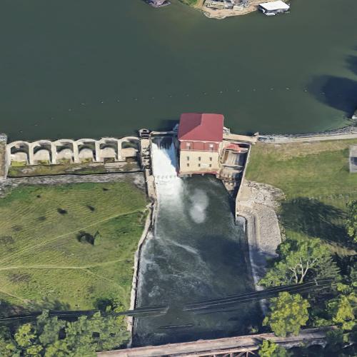 French Landing Dam and Powerhouse in Belleville, MI - Virtual Globetrotting