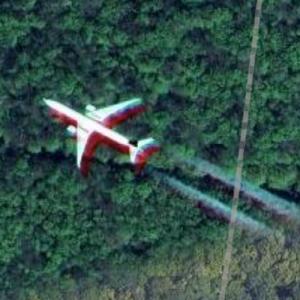 Plane in flight in Bucharest, Romania - Virtual Globetrotting