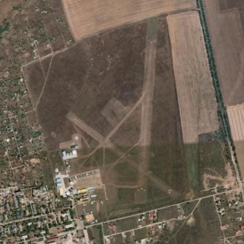 Liman Airfield in Naberezhne, Ukraine (Google Maps)