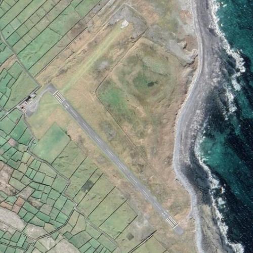 Inishmaan Aerodrome in Inishmaan, Ireland (Google Maps)