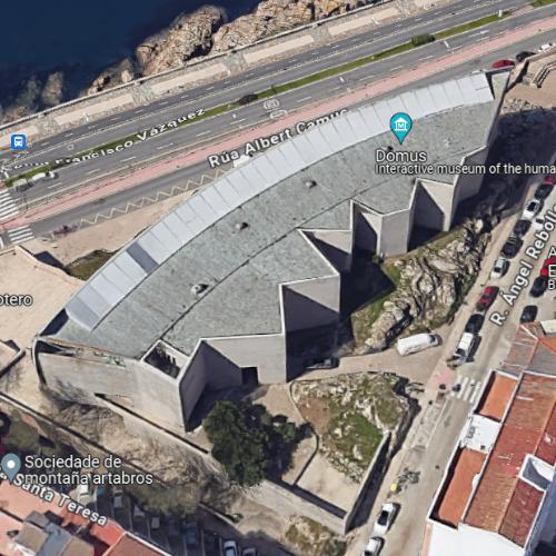 'Domus Museum' by Arata Isozaki in A Coruña, Spain (Google Maps)