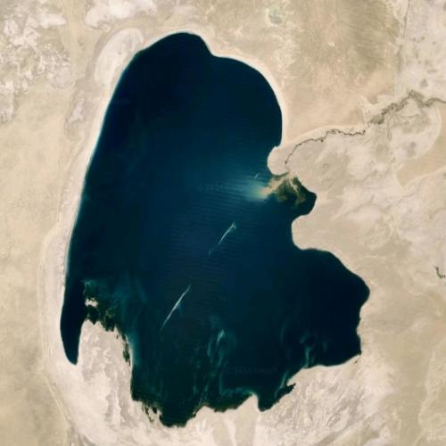 Sarygamysh Lake (largest lake in Turkmenistan) in Ak-Altyn ...