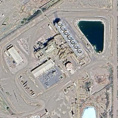Dixie Valley Geothermal Plant in Fallon, NV (Google Maps)