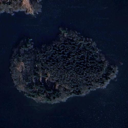 Lilleø in Silkeborg, Denmark (Google Maps)