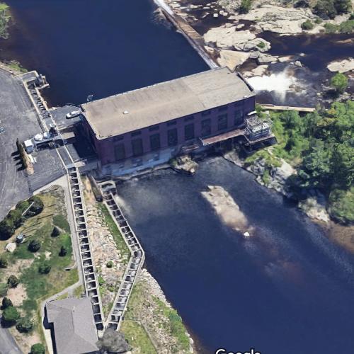 Amoskeag Hydropower Plant in Manchester, NH (Google Maps)