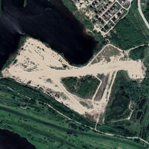 Megion Zapadniy Airfield in Megion, Russian Federation (Google Maps)