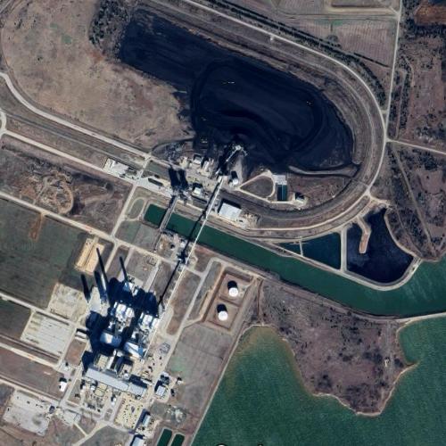 Sooner Generating Station in Red Rock, OK (Google Maps)