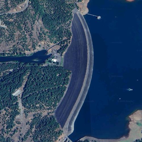 Lost Creek Dam in Medford, OR (Google Maps)