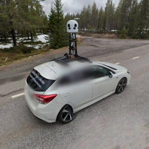 Apple Maps Car in Arjeplog, Sweden - Virtual Globetrotting