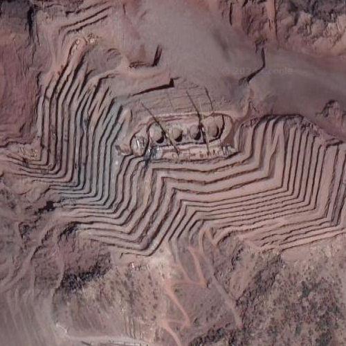 Rogun Dam Construction in Obigarm, Tajikistan (Google Maps)