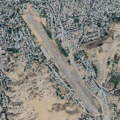 Penjikent Airport in Panjakent, Tajikistan (Google Maps)